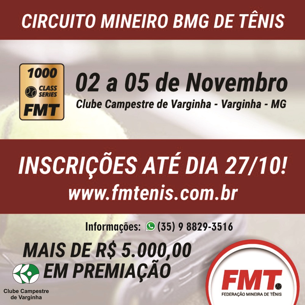 Torneio de Tênis – FMT – Campestre